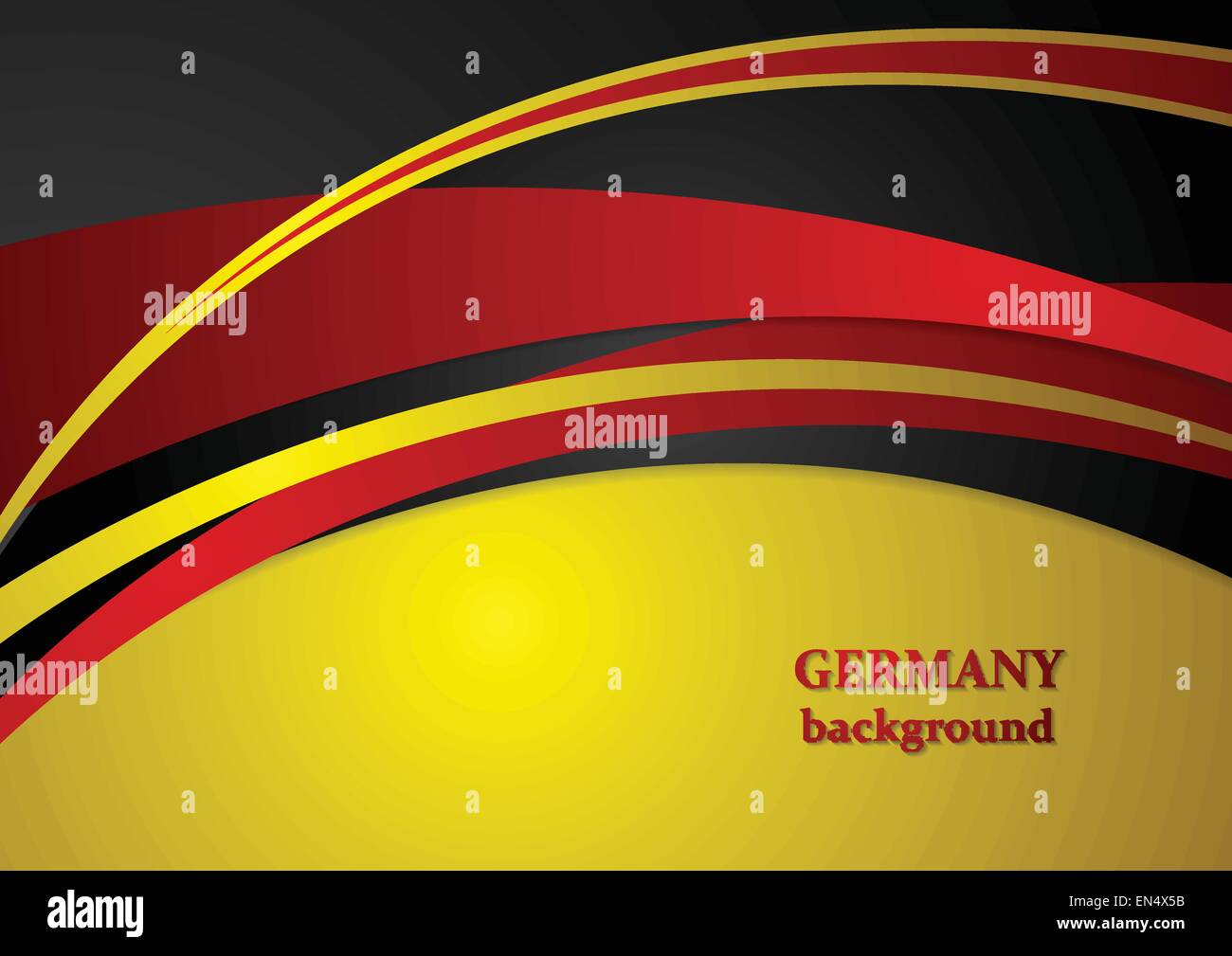 Corporate wavy abstract background. German colors. Vector design Stock ...