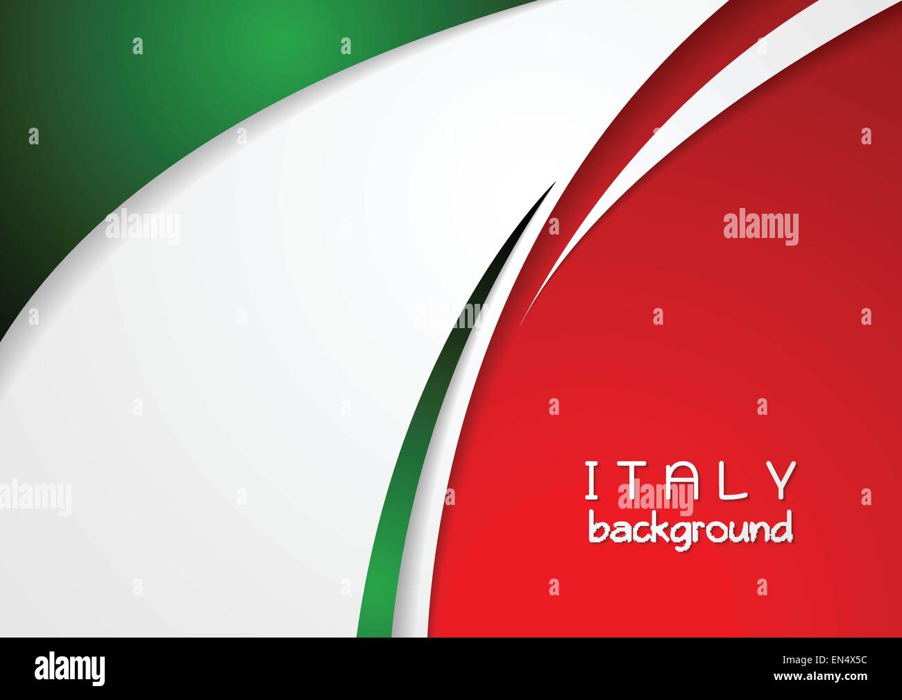 Corporate wavy abstract background. Italian colors. Vector design Stock ...