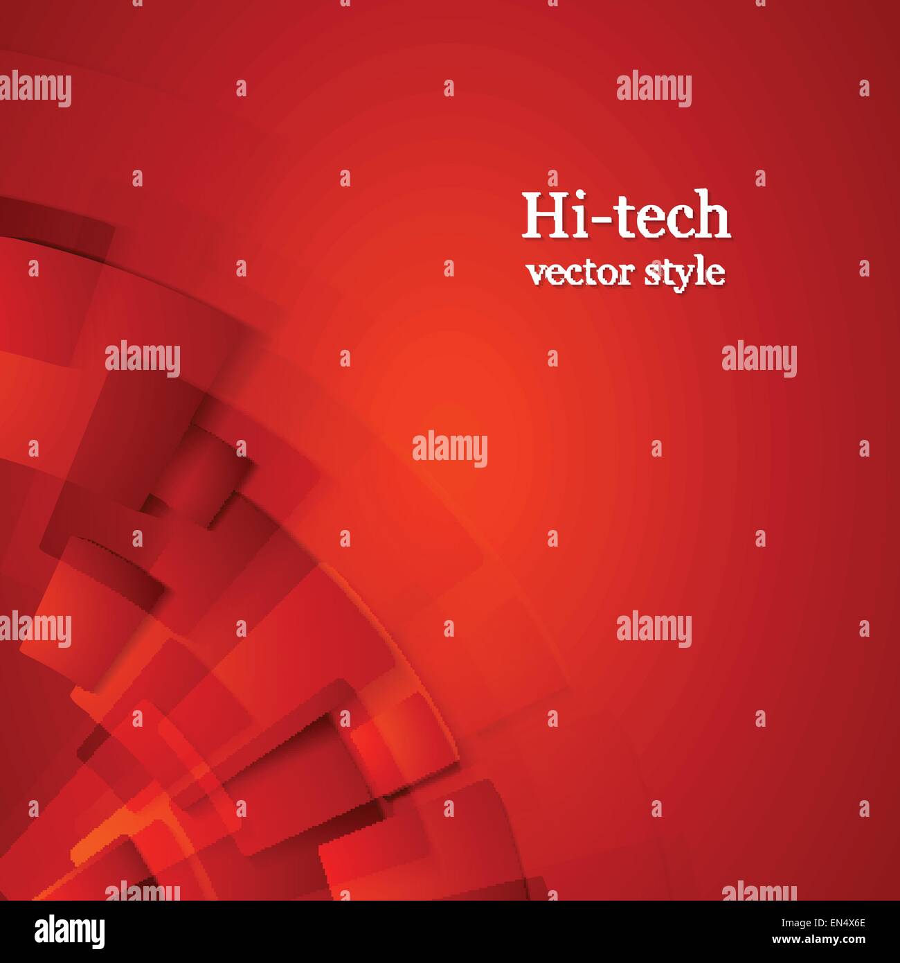 Abstract red technology background. Vector design Stock Vector Image ...