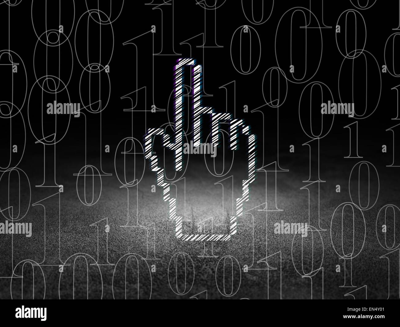 Web design concept: Mouse Cursor in grunge dark room Stock Photo - Alamy