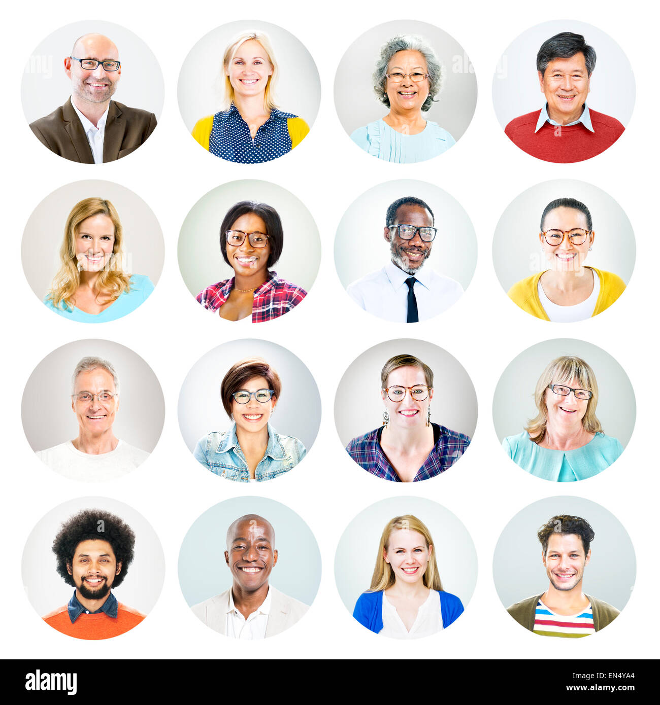 Portrait of Diverse People and People Stock Photo - Alamy