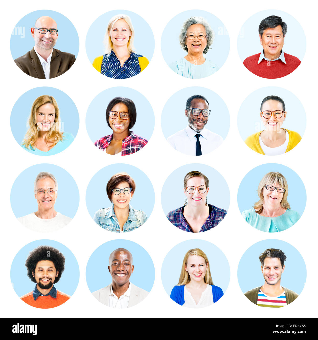 Portrait of Diverse People and People Stock Photo - Alamy