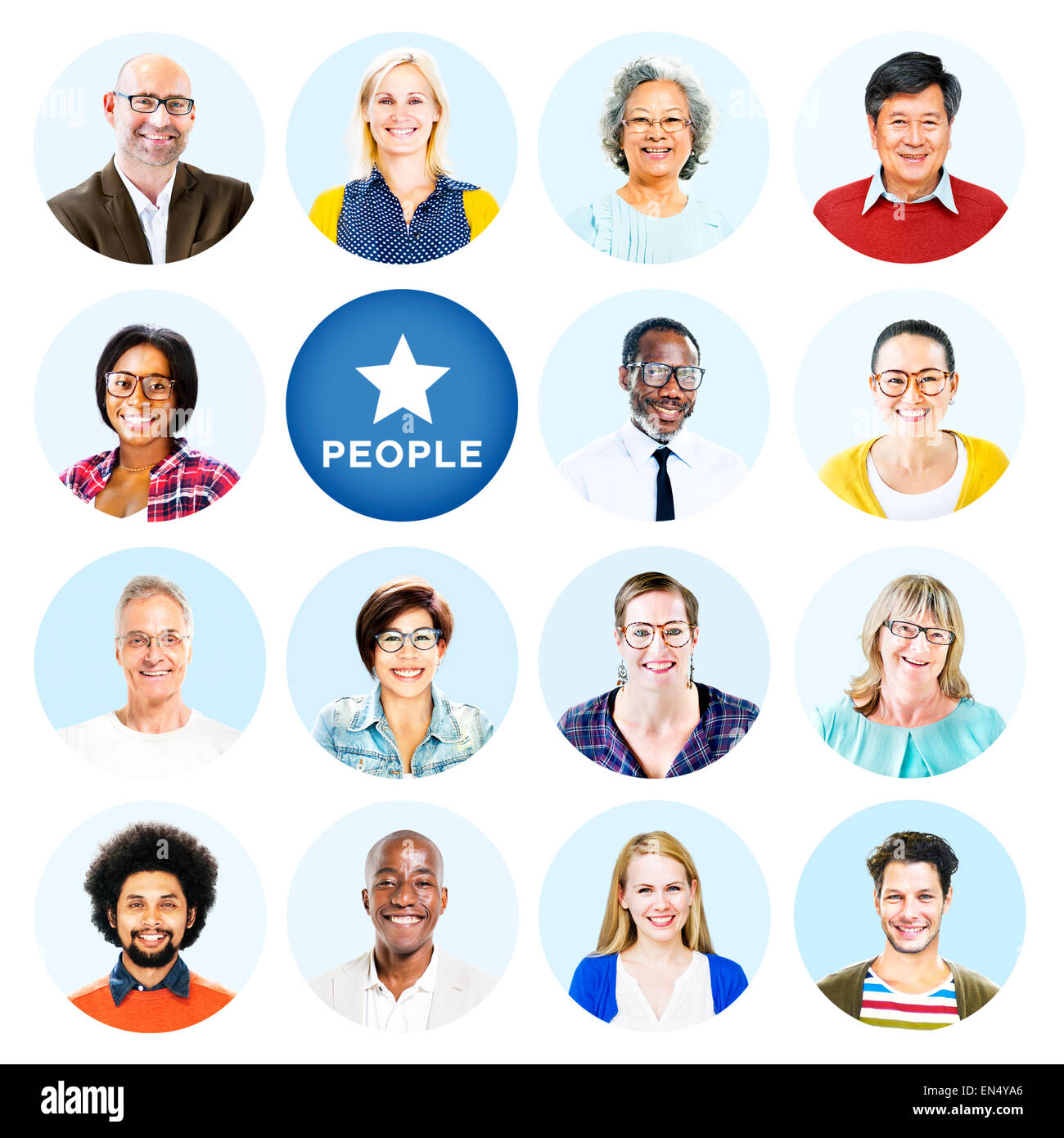 Multi ethnic face collage hi-res stock photography and images - Alamy