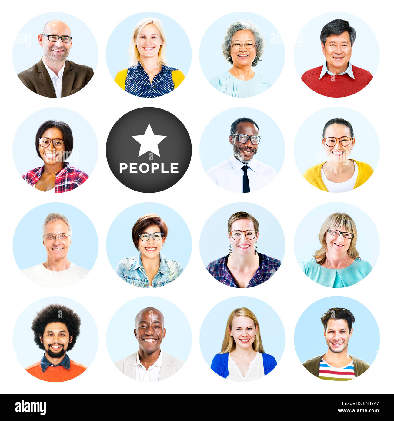 Multi ethnic face collage hi-res stock photography and images - Alamy