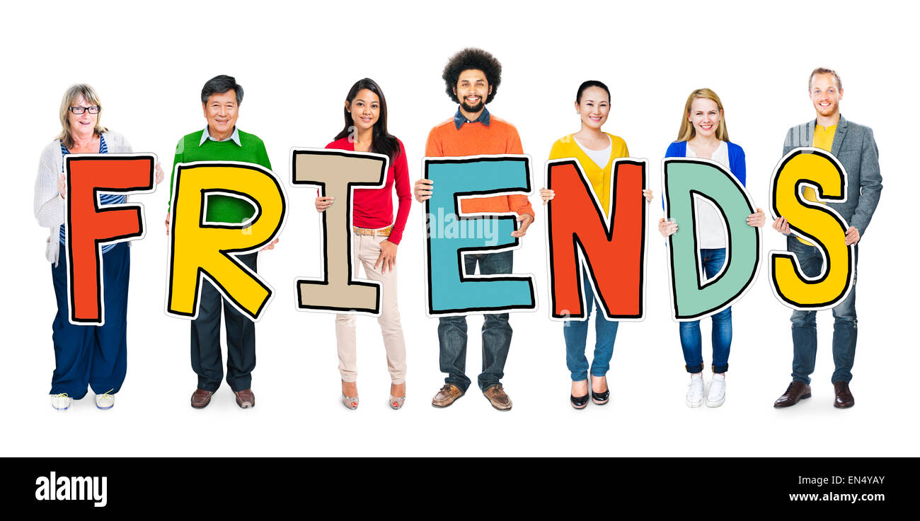 Diverse friends group Cut Out Stock Images & Pictures - Alamy