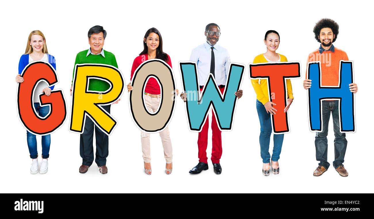 Group of People Standing Holding Growth Stock Photo - Alamy