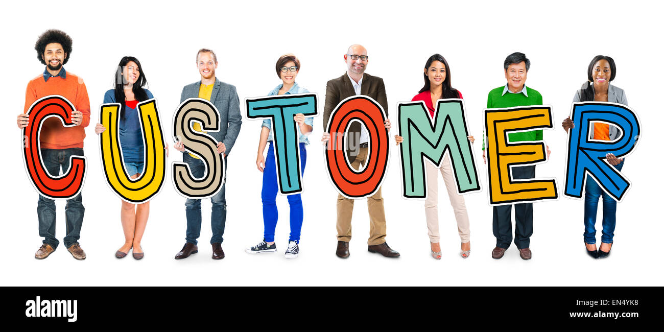 Diverse customer service team Cut Out Stock Images & Pictures - Alamy