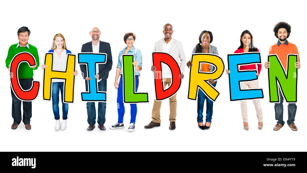 Mixed age diverse children group hi-res stock photography and images - Alamy