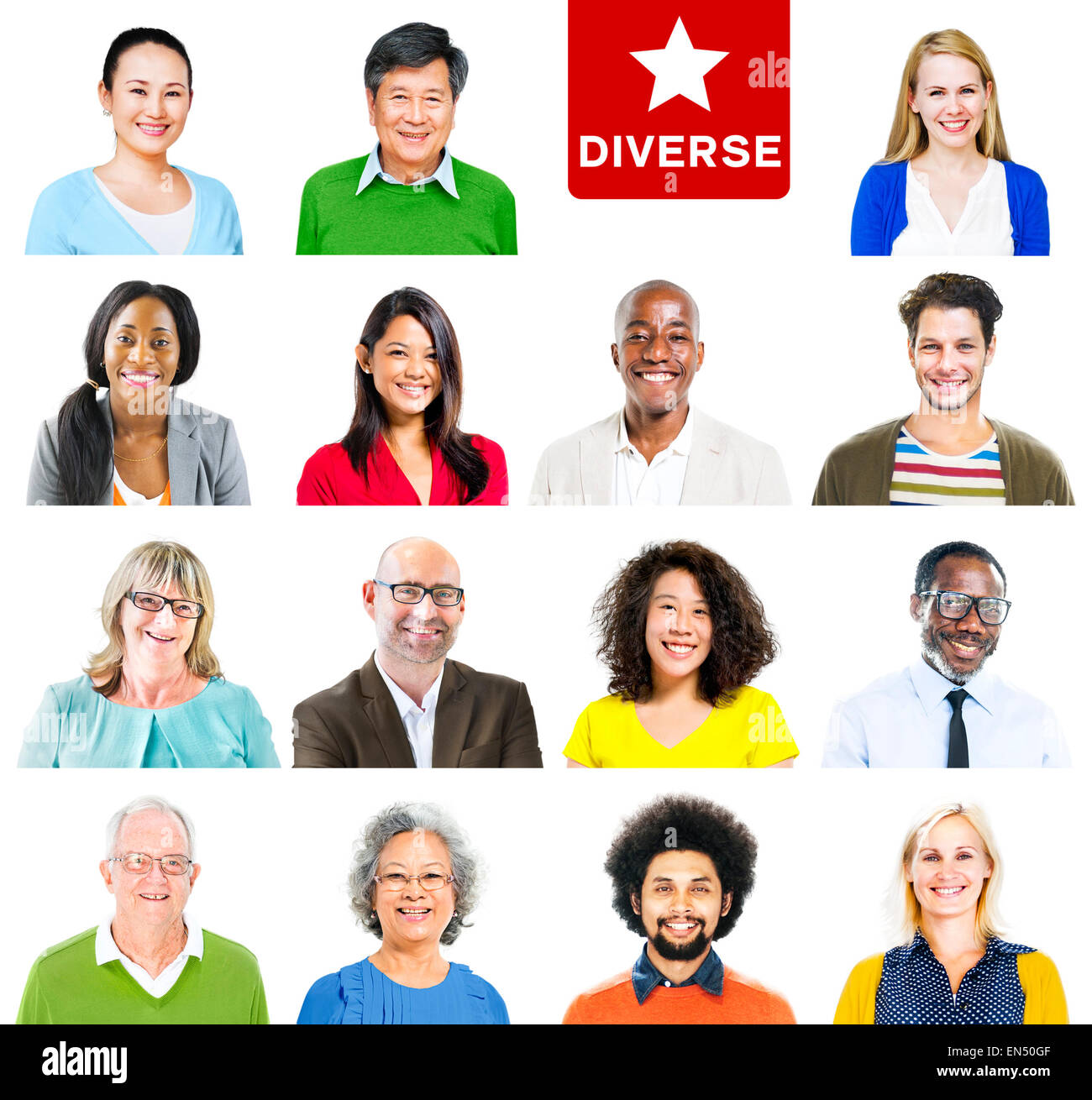 Diverse smile hi-res stock photography and images - Alamy