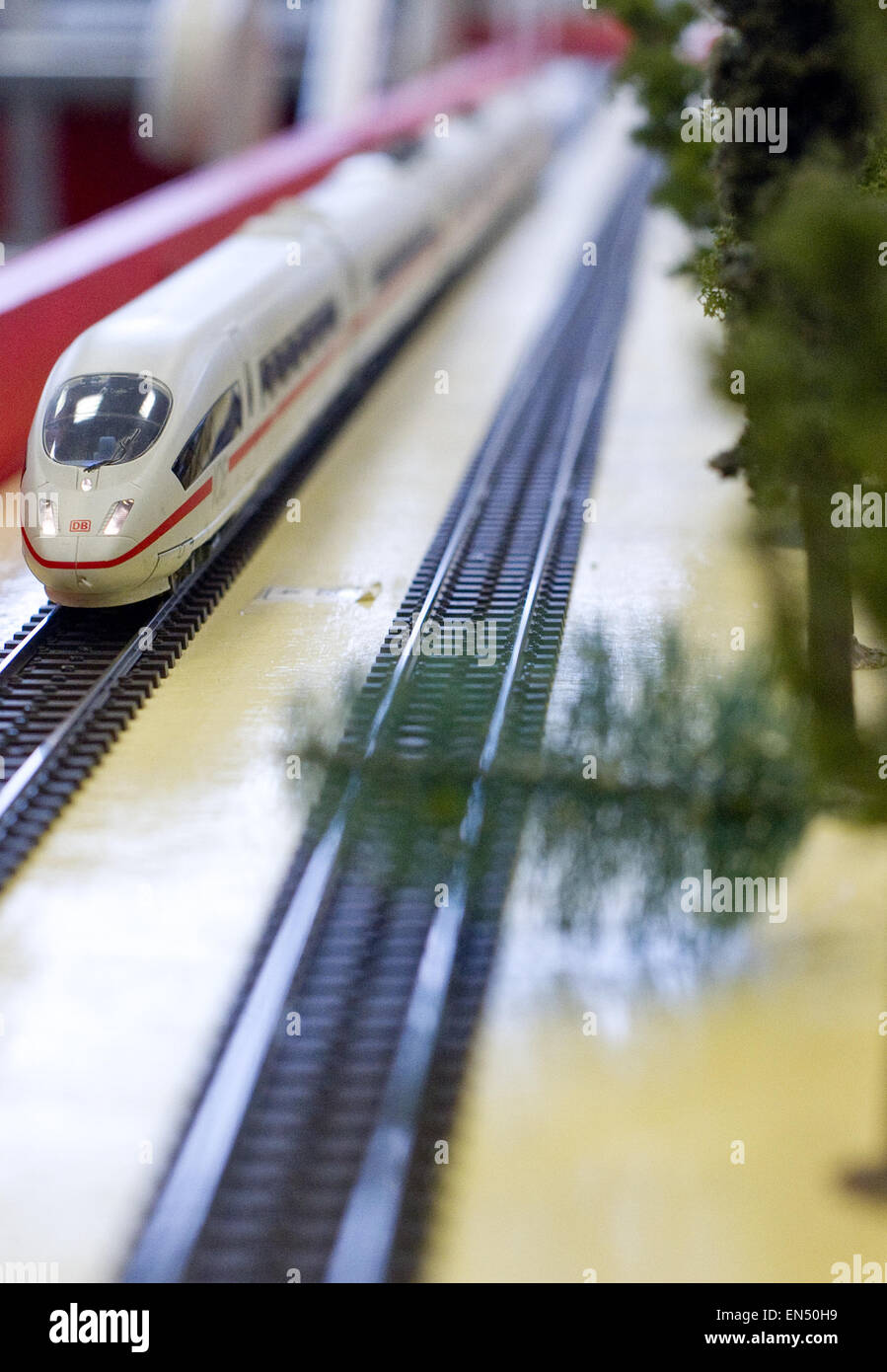 Darmstadt, Germany. 27th Apr, 2015. An ICE (InterCityExpress) model ...