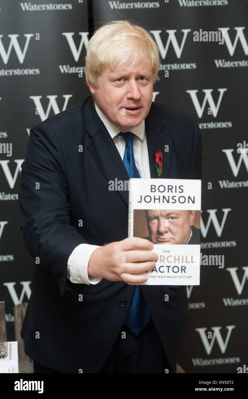 Mayor of London Boris Johnson launches his new book 'The Churchill ...