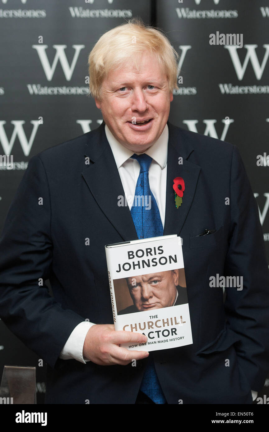 Mayor of London Boris Johnson launches his new book 'The Churchill ...