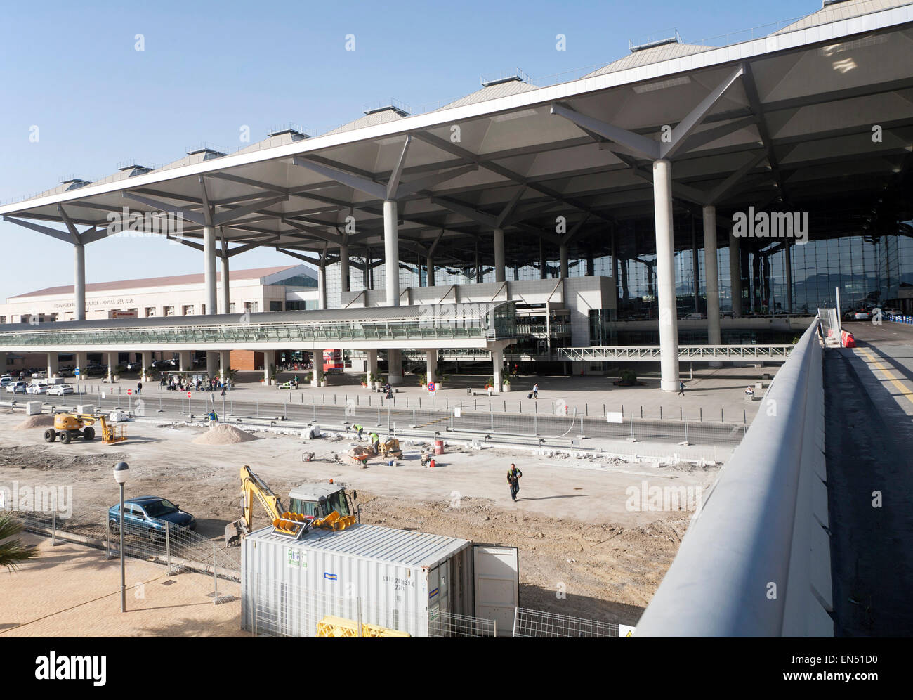 Modern architecture of Malaga airport, Spain Stock Photo - Alamy