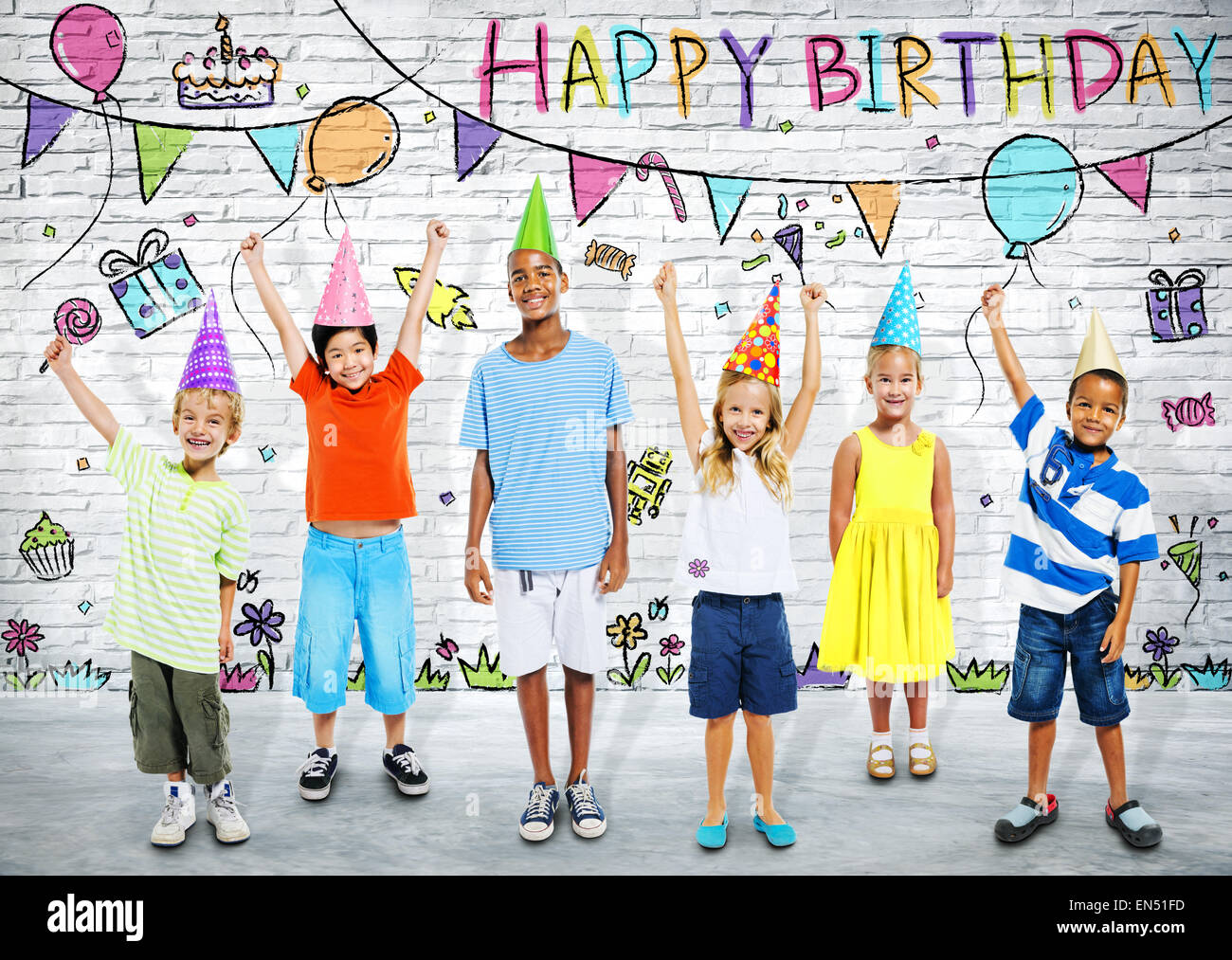 Indian kids birthday party hi-res stock photography and images - Alamy