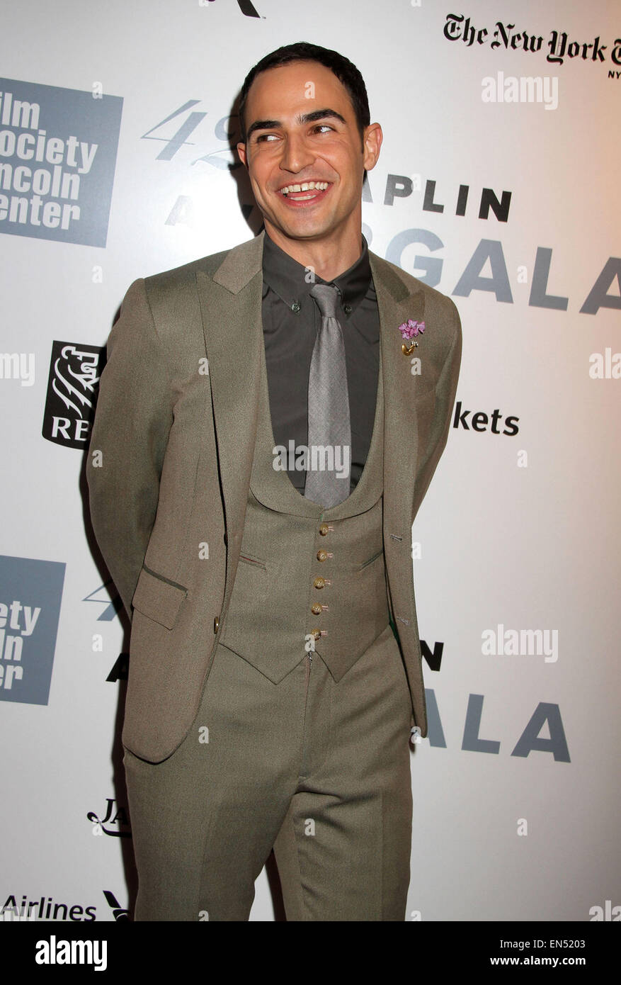 New York, New York, USA. 27th Apr, 2015. Designer ZAC POSEN attends the ...