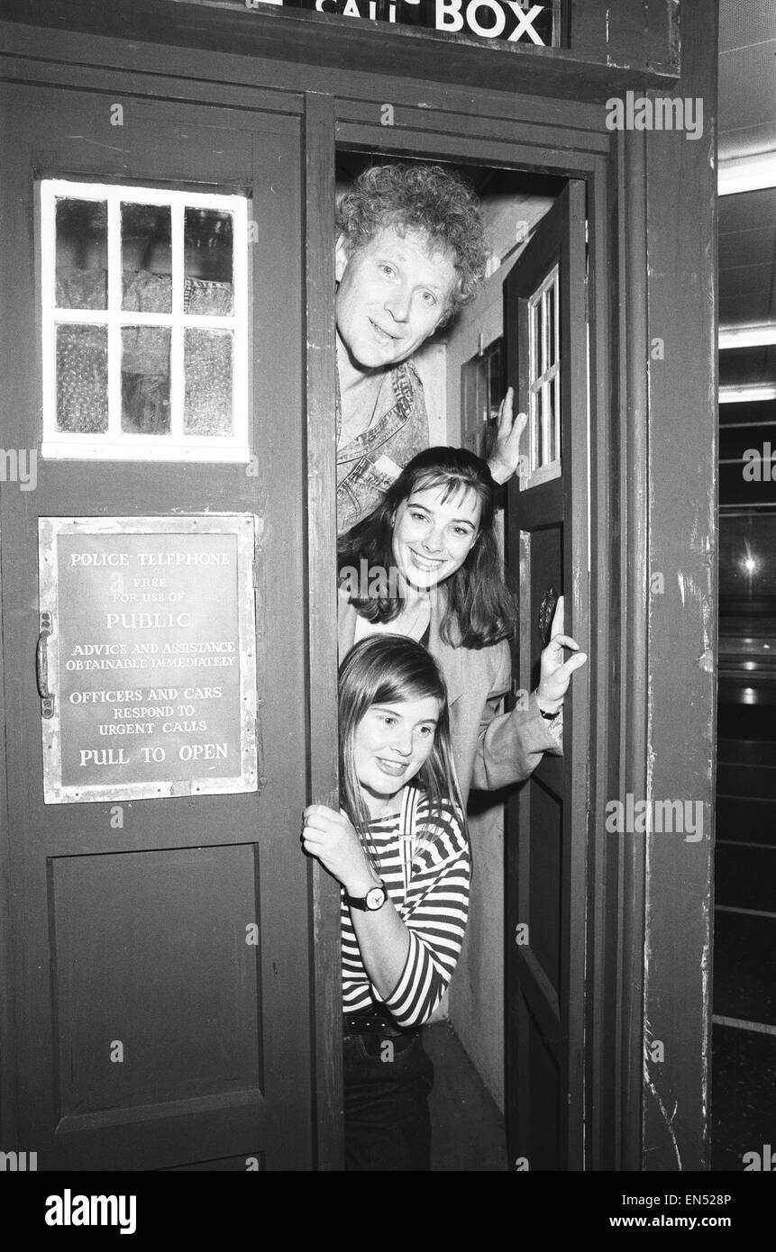 Colin Baker who plays the 6th Doctor Who is seen here with his ...