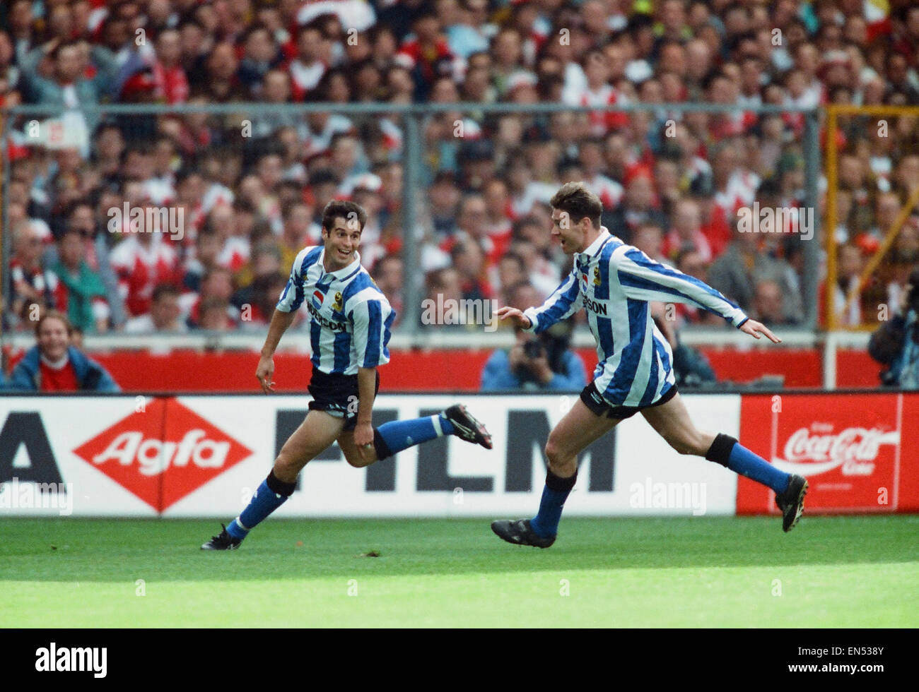 Coca Cola Cup Final at Wembley Stadium. Arsenal 2 v Sheffield Wednesday ...