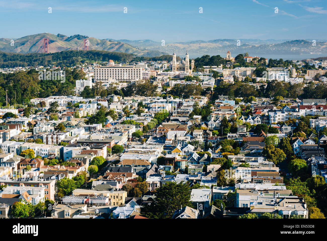 View from Tank Hill Park, in San Francisco, California Stock Photo - Alamy