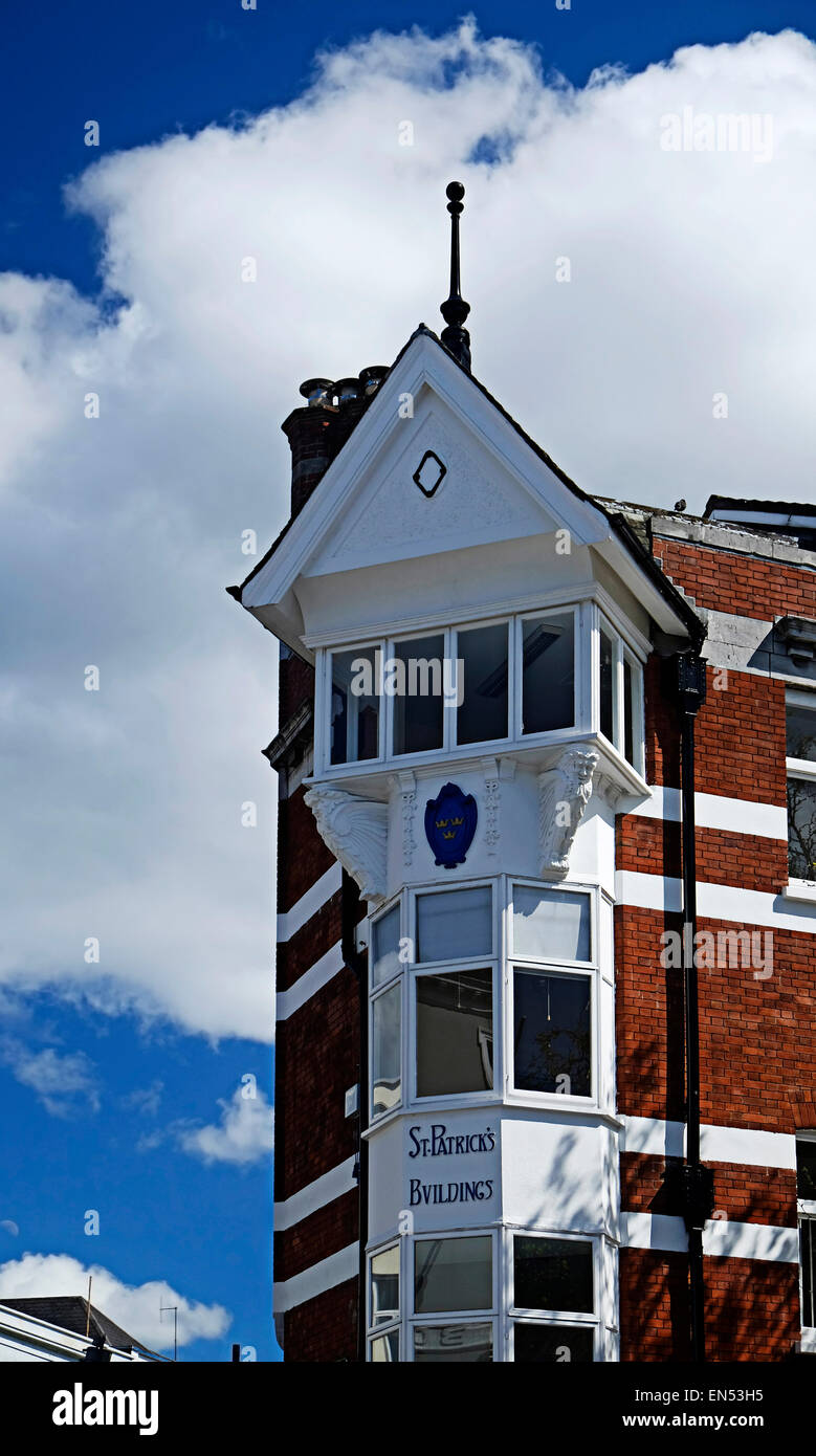 Brick building gable end hi-res stock photography and images - Alamy