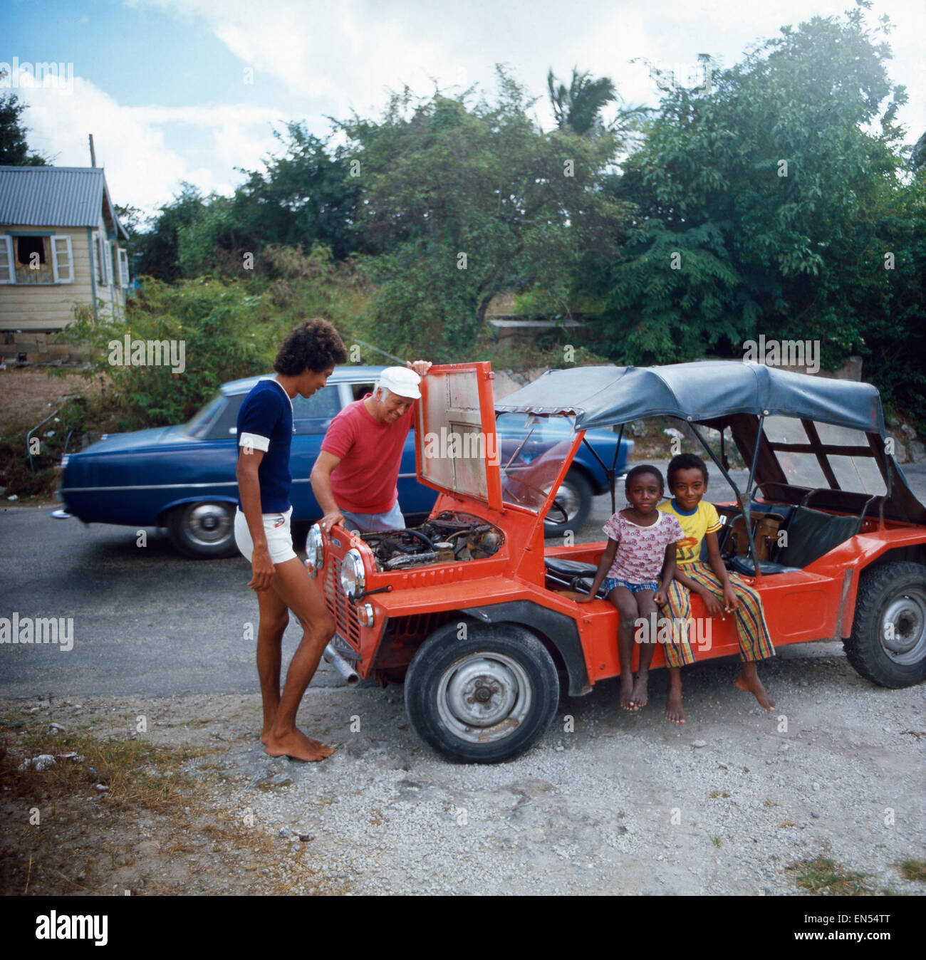 Eine Reise nach Barbados, 1980er Jahre. A trip to Barbados, 1980s Stock ...
