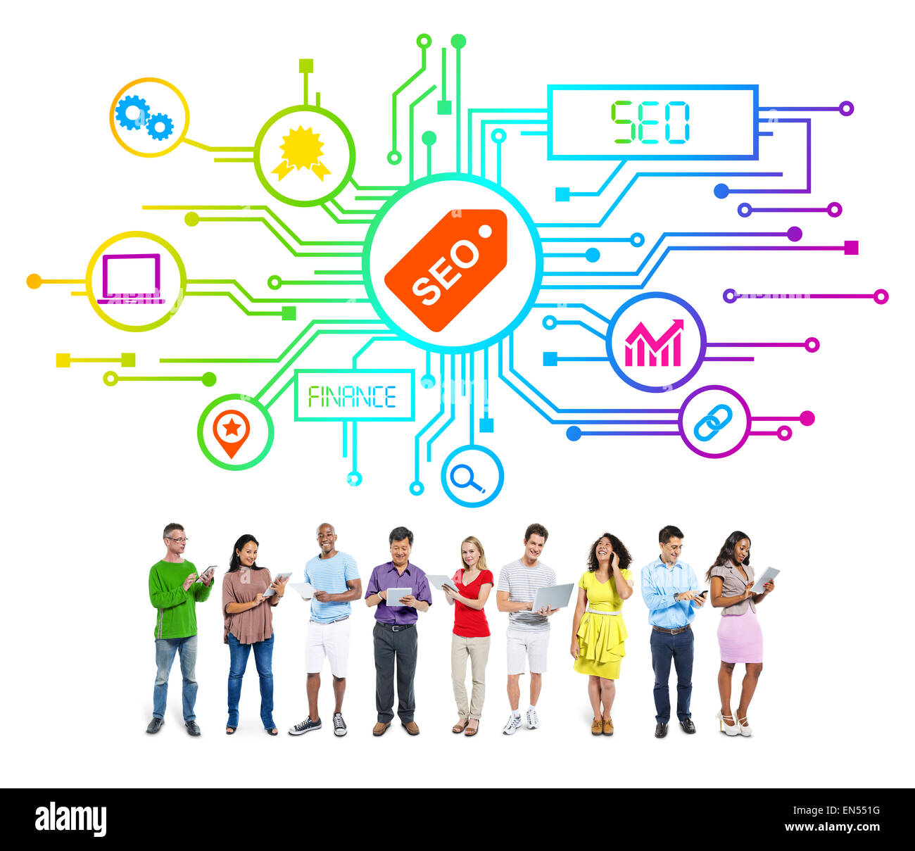 Group of People SEO Stock Photo - Alamy