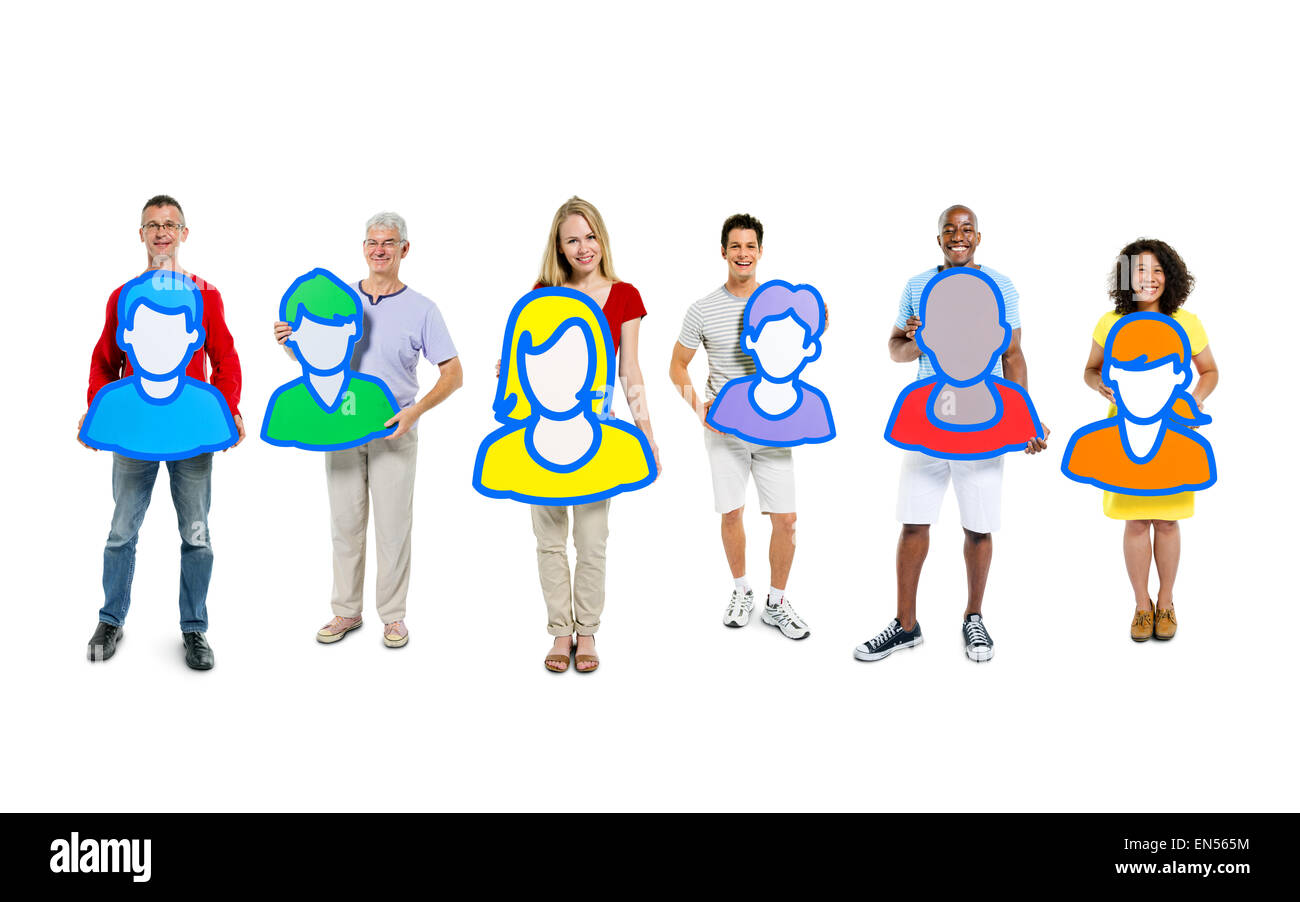 Avatar woman man female male global Cut Out Stock Images & Pictures - Alamy