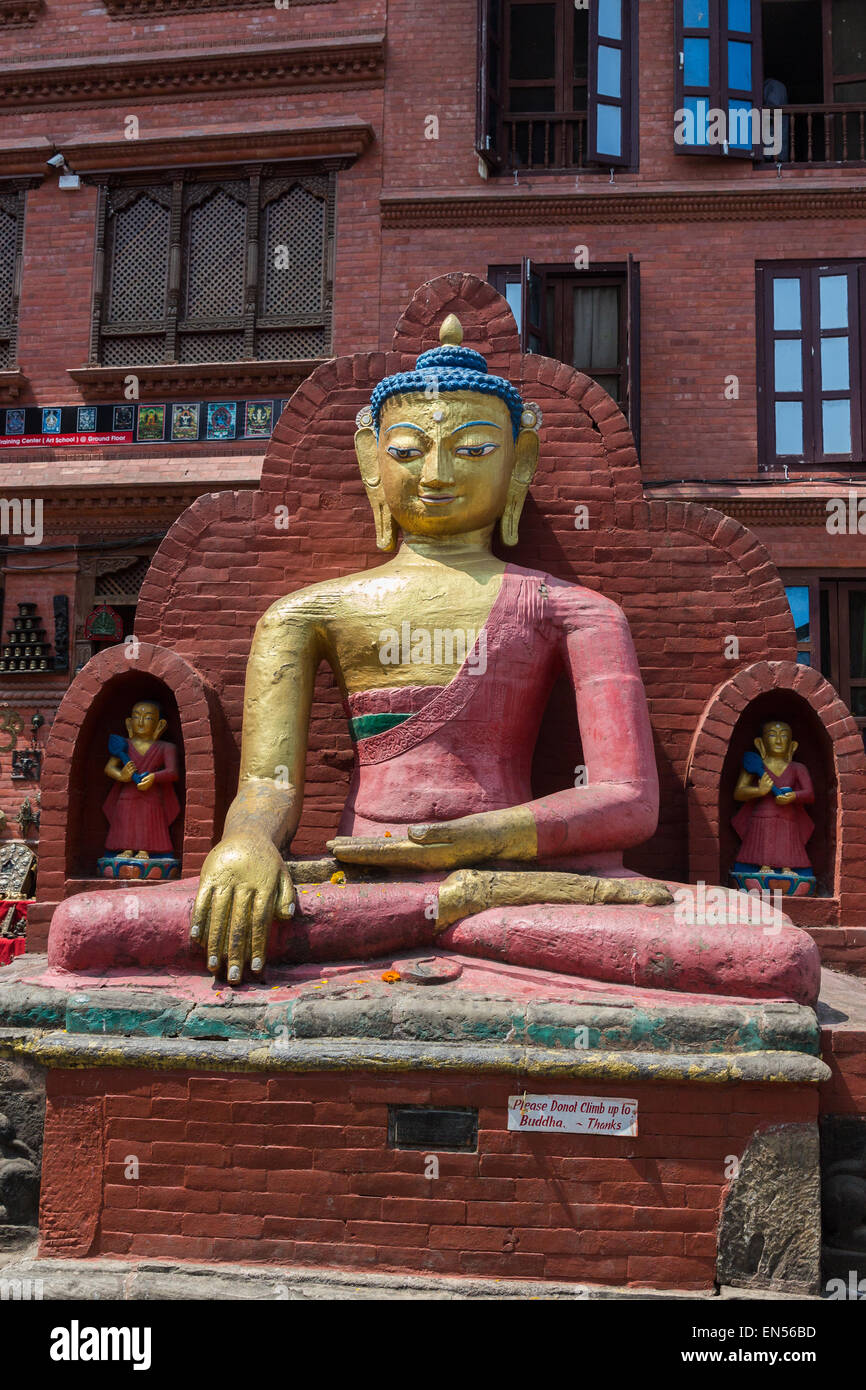 Monkey temple statue kathmandu hi-res stock photography and images - Alamy