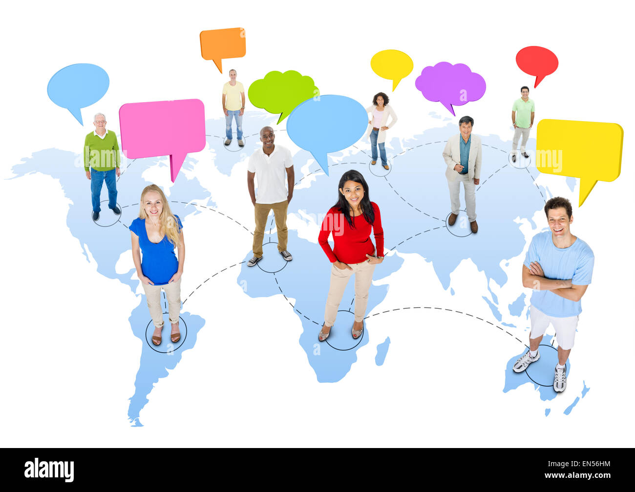 Map of the world middle age Cut Out Stock Images & Pictures - Alamy