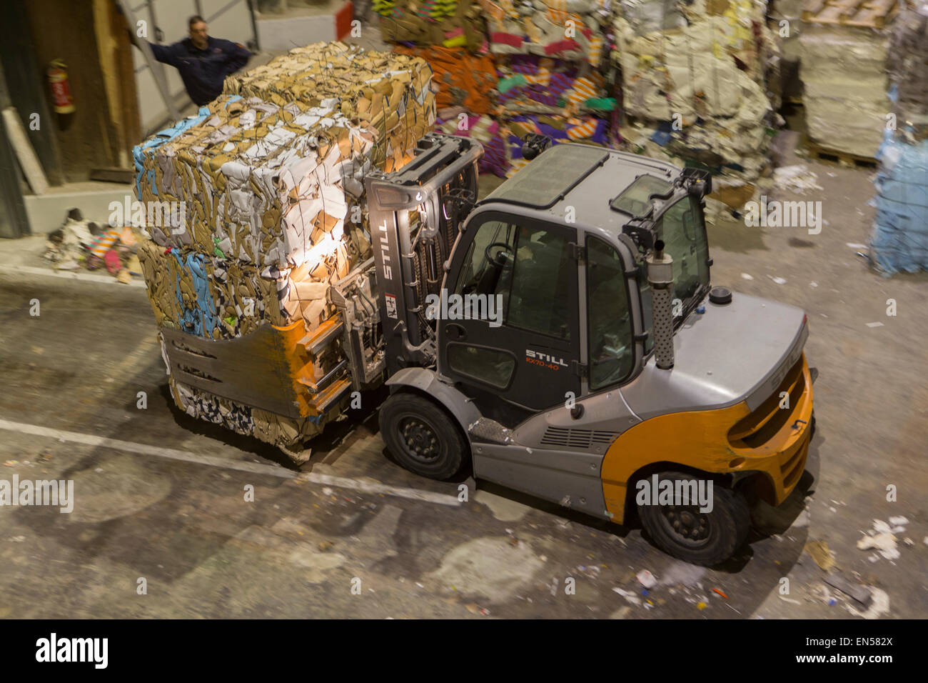recycling plant for plastic and paper waste Stock Photo - Alamy