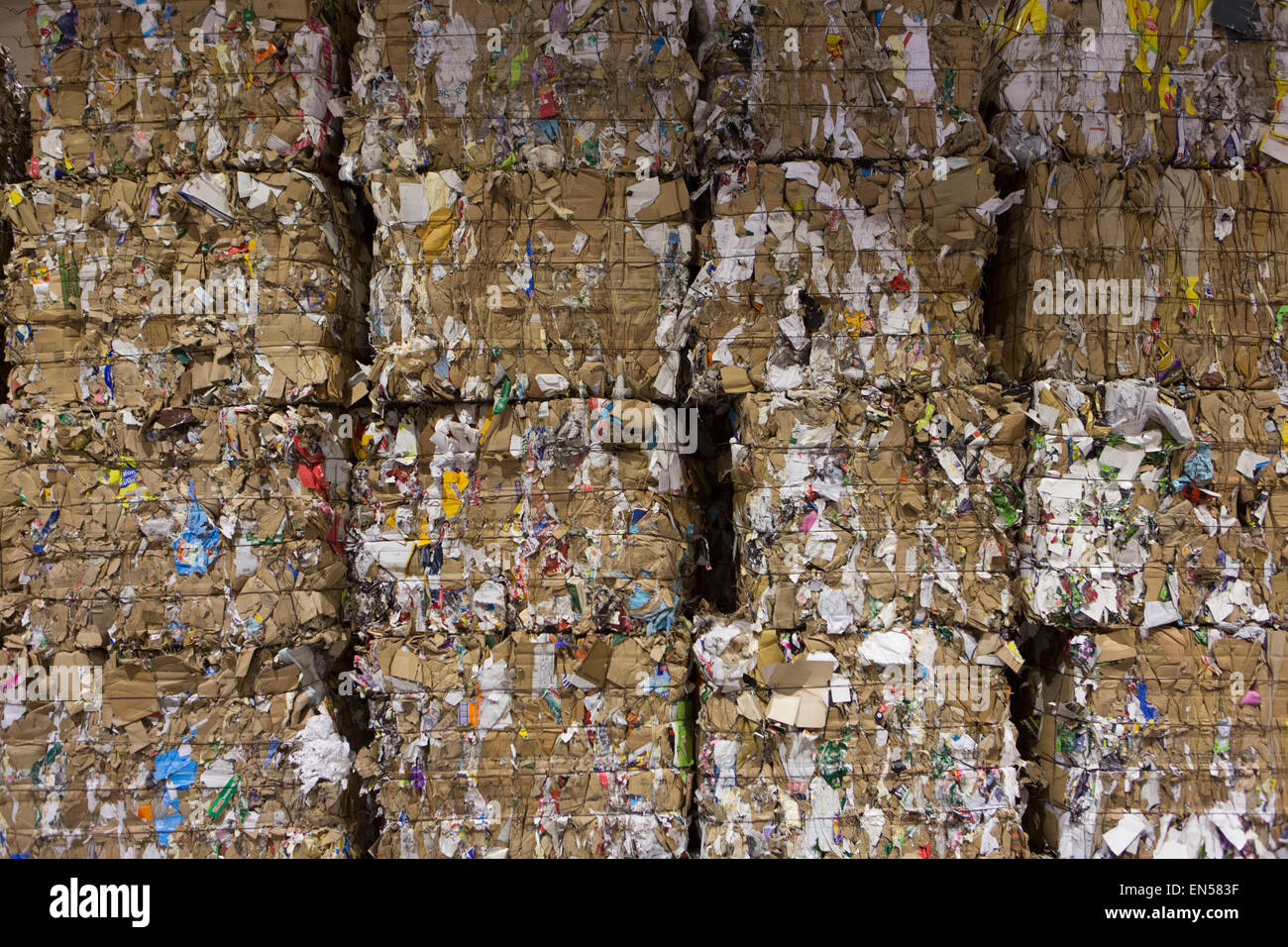 recycling plant for plastic and paper waste Stock Photo - Alamy