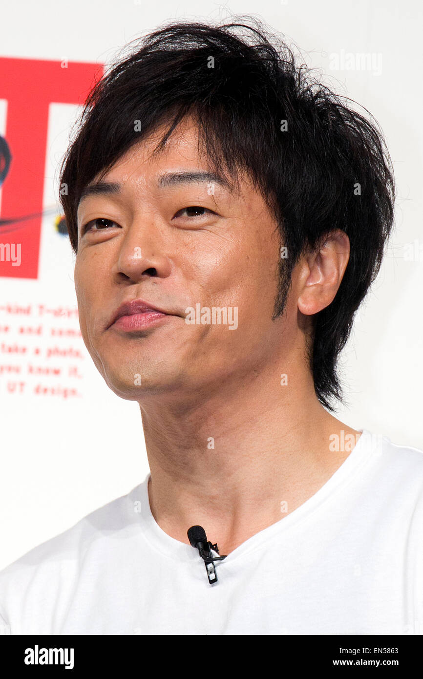 Actor and comedian Tomonori Jinnai attends a special Uniqlo media event ...