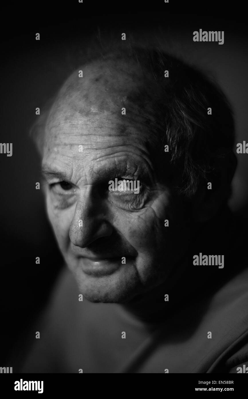 Pensioner at home Black and White Stock Photos & Images - Alamy