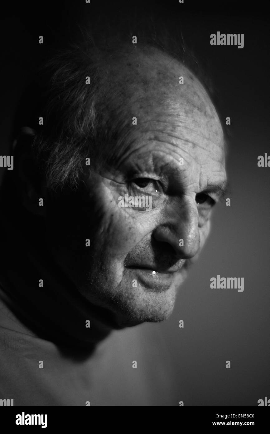 Pensioner at home Black and White Stock Photos & Images - Alamy