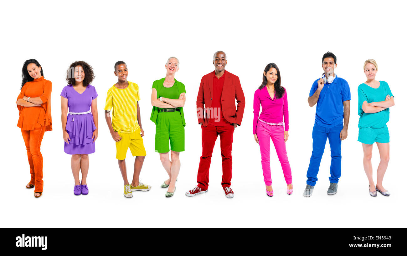 Group of Diverse Multiethnic Colorful People Stock Photo - Alamy Group of Diverse Multiethnic Colorful People Stock Photo - Alamy
