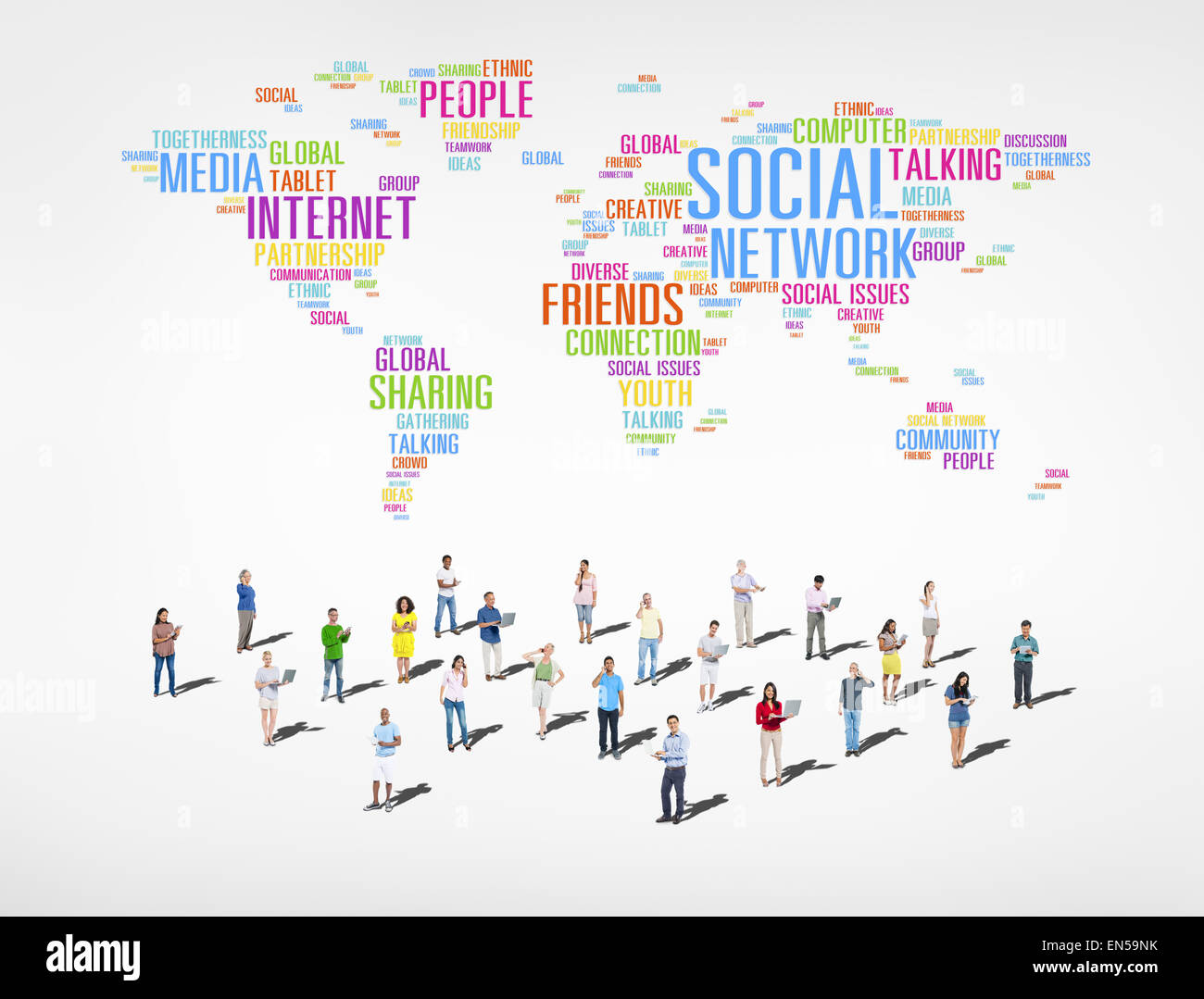 People Media Internet Friends Social Networking Stock Photo - Alamy