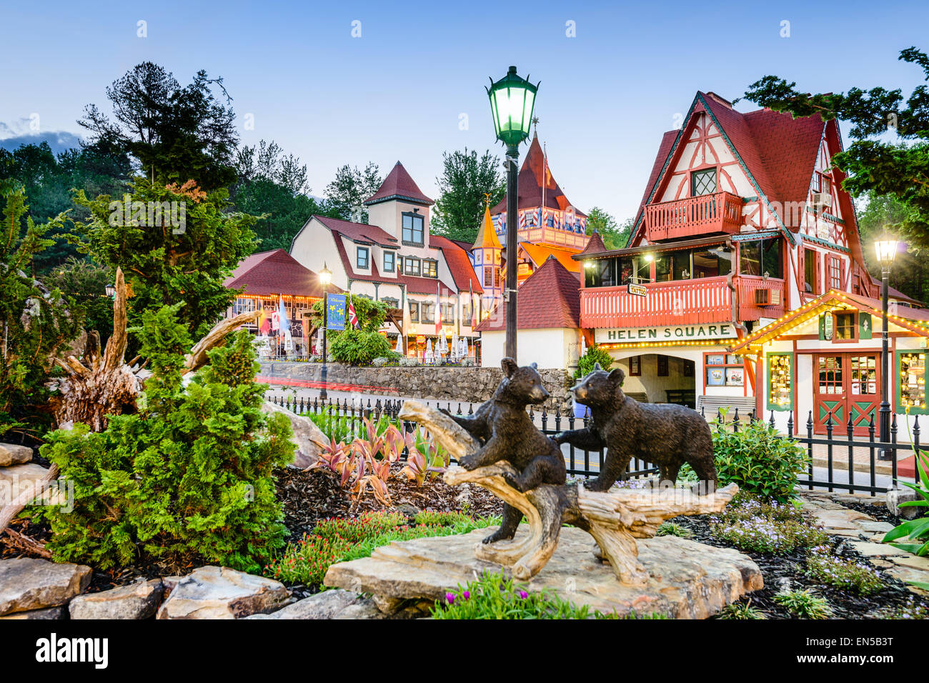 Helen, Georgia, USA Bavarian town recreation Stock Photo - Alamy