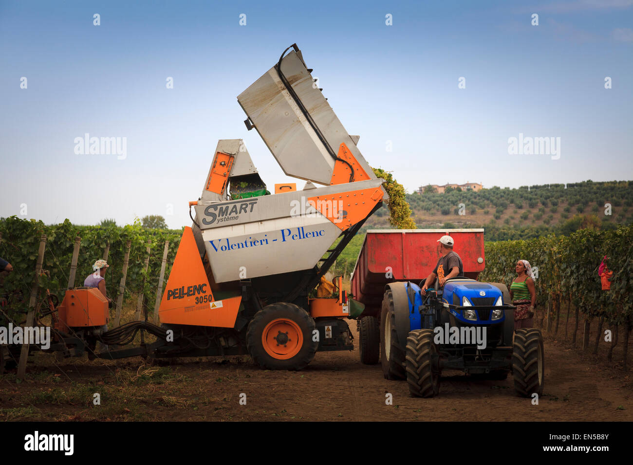 Grape harvester hi-res stock photography and images - Alamy