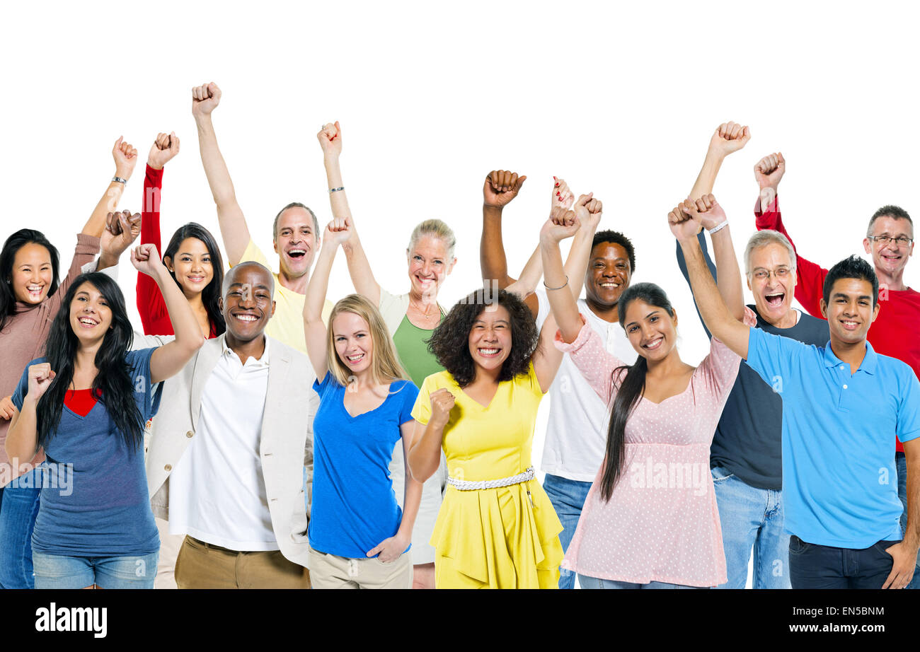 Punching the air celebration hi-res stock photography and images - Alamy