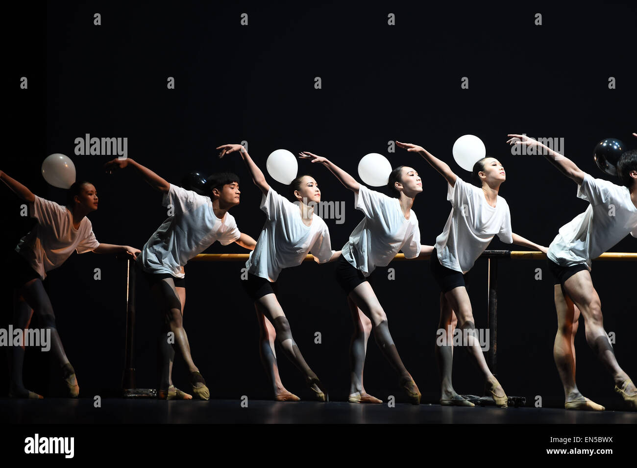 Beijing, China. 28th Apr, 2015. Dancers from the National Ballet of ...