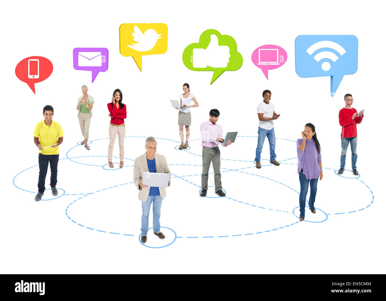 Social network group icon Cut Out Stock Images & Pictures - Alamy