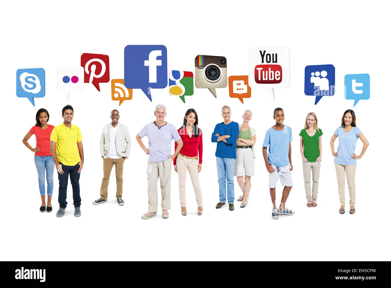 Social networking logos hi-res stock photography and images - Alamy