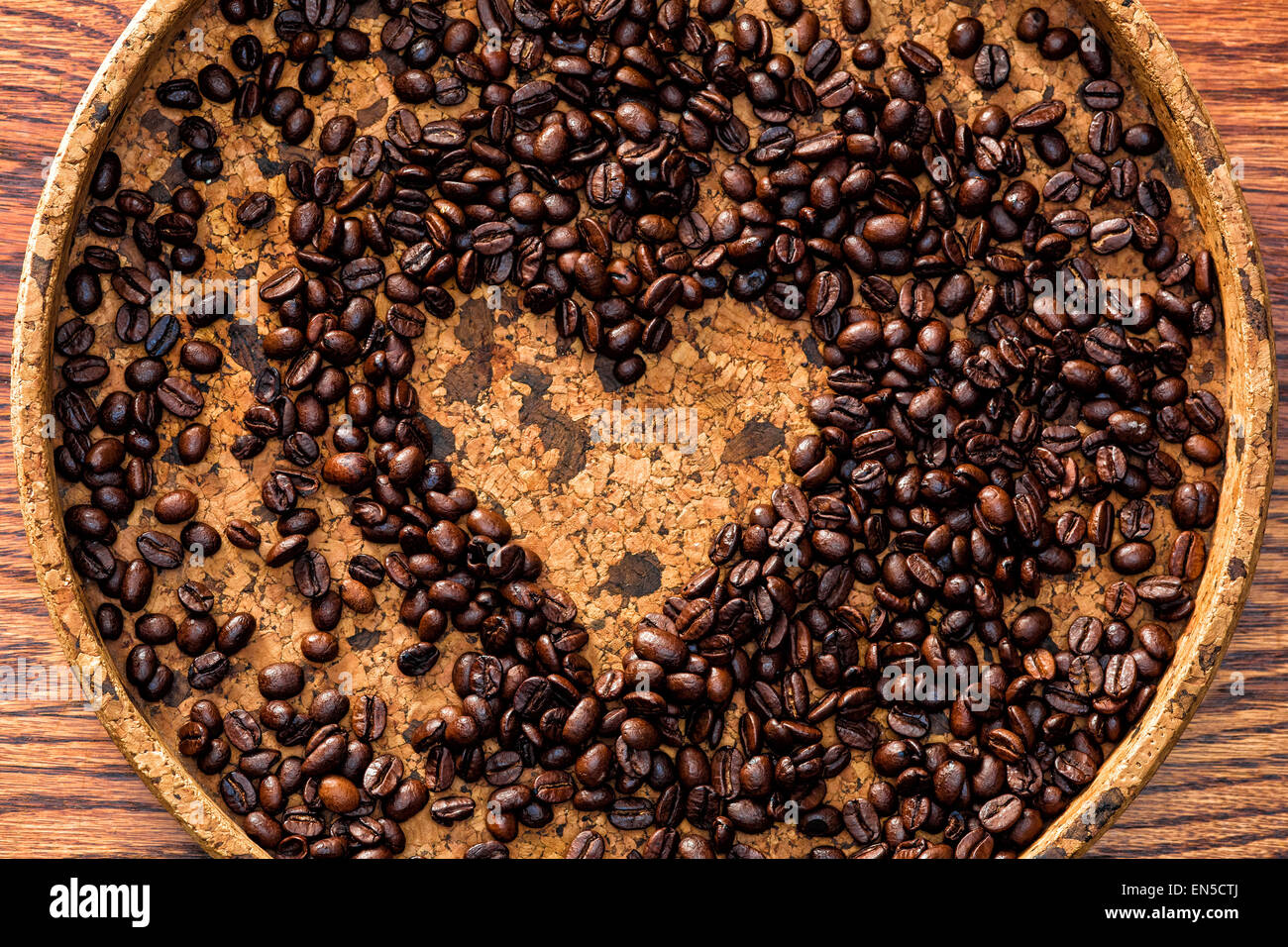 Heart shape made from coffee beans Stock Photo - Alamy