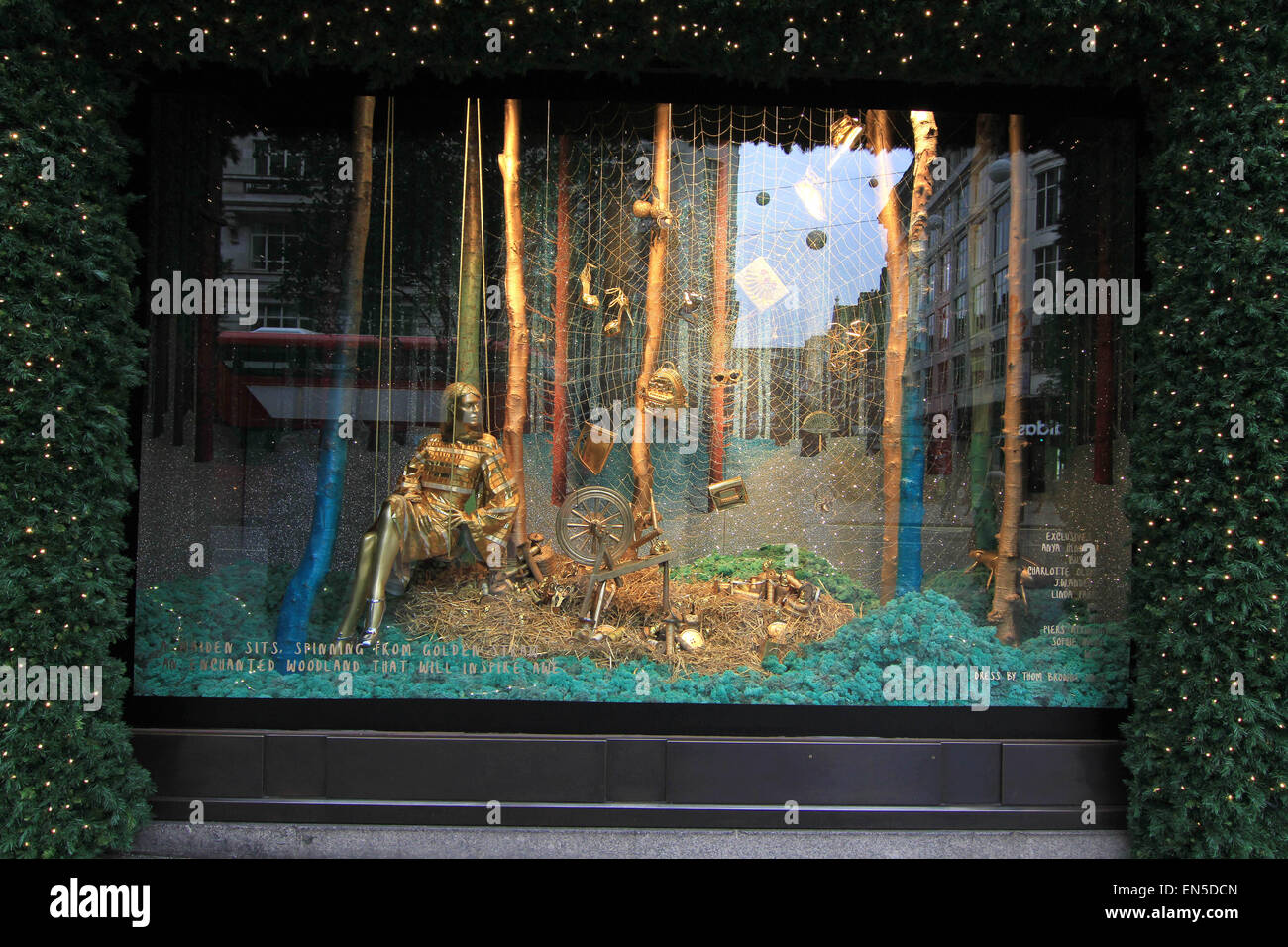 General views of the Christmas window display at Selfridges on Oxford ...