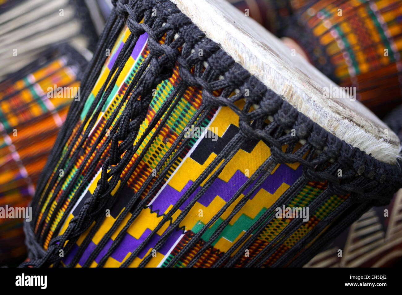 African drums hi-res stock photography and images - Alamy