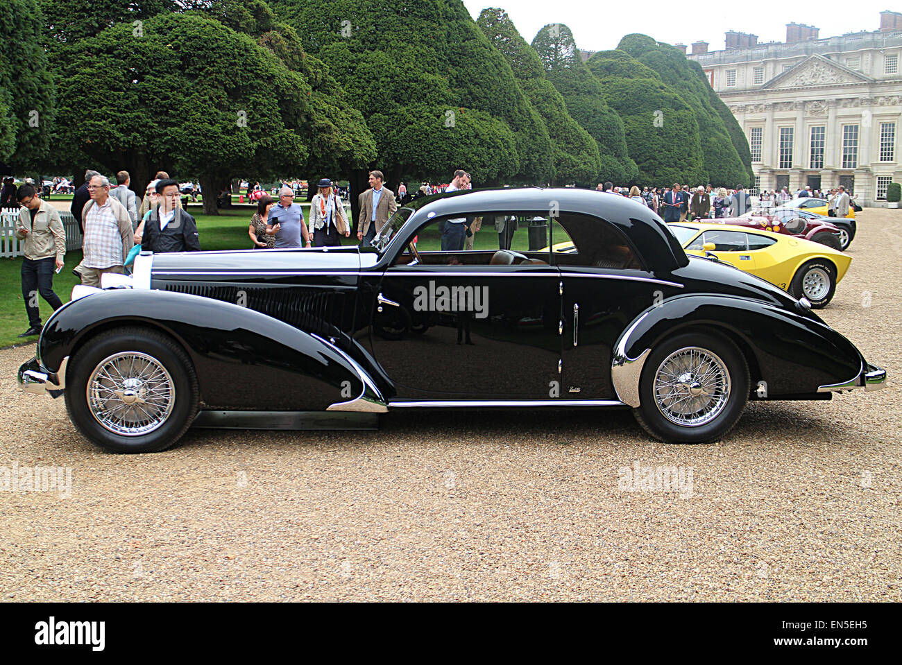 1936 Bugatti T57 Paul Nee Pillarless Coupe at the Concours of Elegance ...