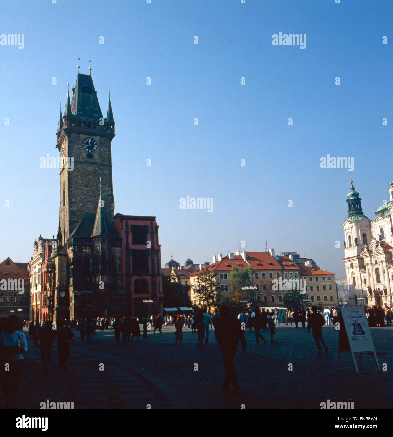 Aussicht auf das Prager Rathaus am Altstädter Ring, Prag, Tschechien ...