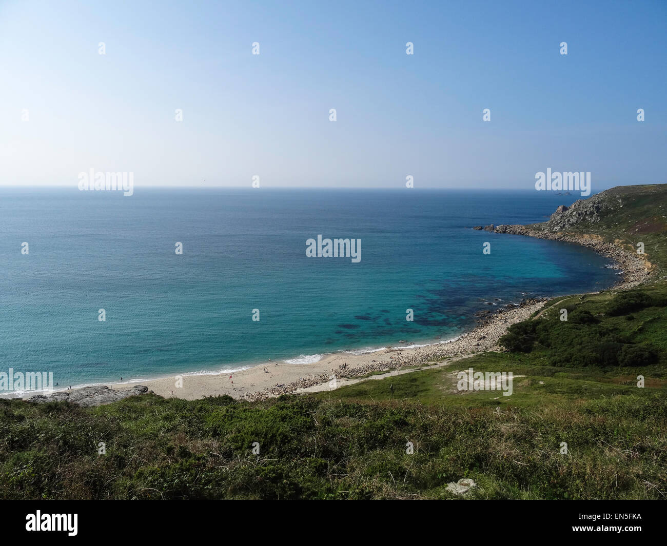 Sea, View, Coastline, Cornwall Stock Photo - Alamy