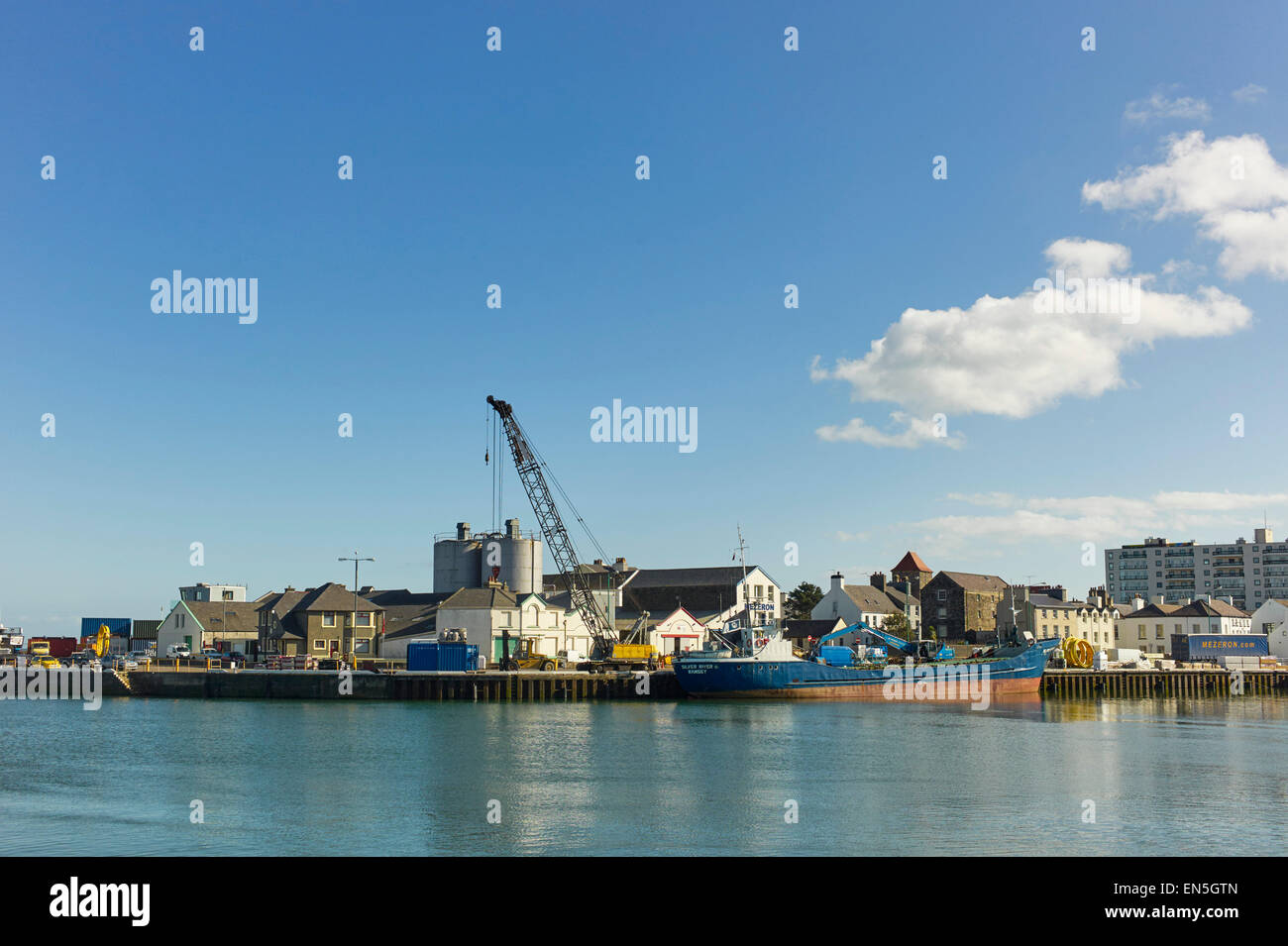 Ramsey commercial docks, Isle of Man Stock Photo - Alamy
