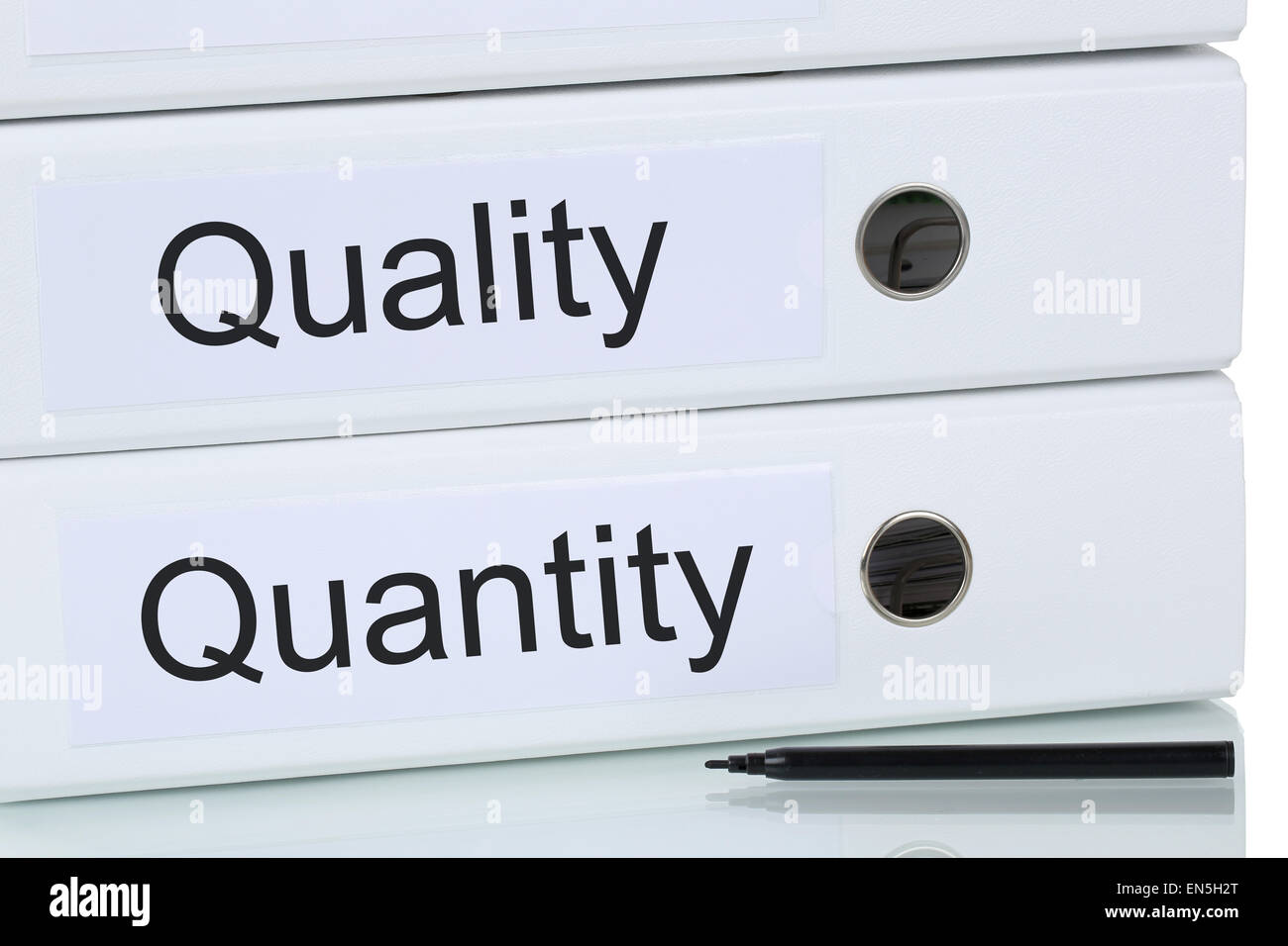 With successful quality and quantity to success business concept Stock ...