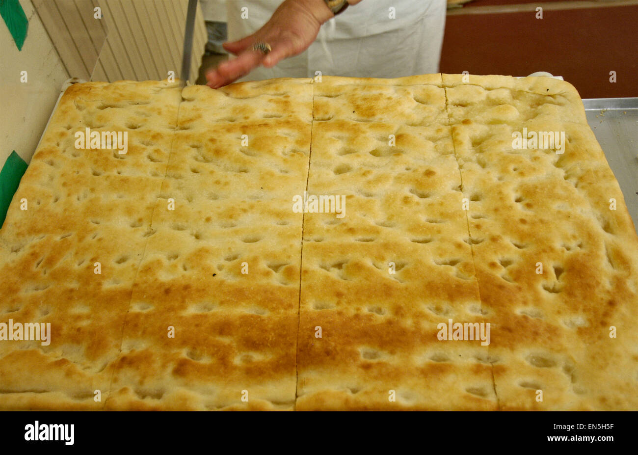 typical ligurian and genoese cake, original italian food Stock Photo ...